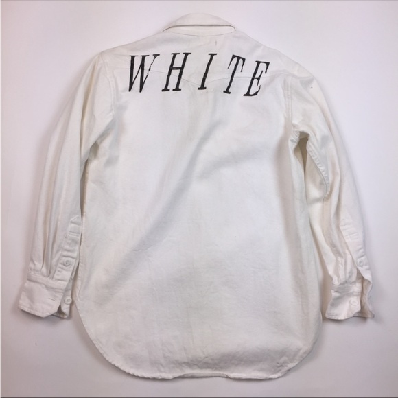 Off-White | Tops | Offwhite Button Down | Poshmark